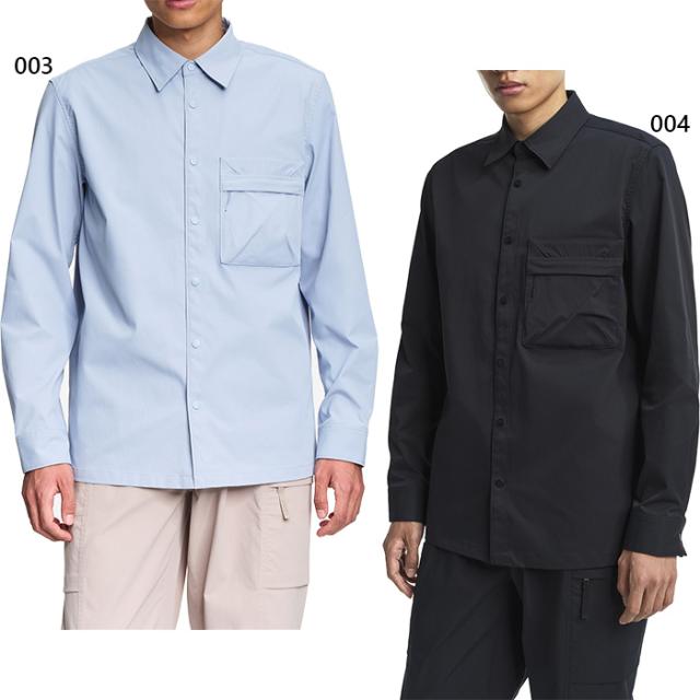 エーグル メンズ 撥水 ジップポケットオーバーシャツ カジュアルウェア 長袖 送料無料 AIGLE ZCHBL09