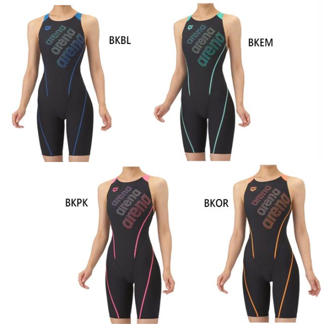 アリーナ レディース タフスーツ トレーニングワンピーススパッツ スイムウエア スイミング 水泳 競泳水着 練習用 ブラック 黒 送料無料 arena AS5FWM24L