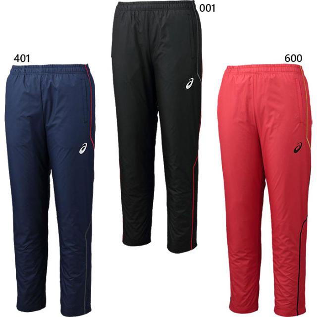 アシックス メンズ レディース ジュニア 裏トリコットブレーカーパンツ ステッチ フィットネス トレーニングウェア ボトムス ブラック 黒 ネイビー 送料無料 asics 2031E060