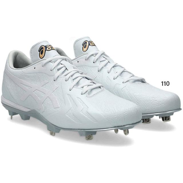 アシックス メンズ ゴールドステージアイプロ フォーススピード GOLDSTAGE I-PRO FORCESPEED 野球シューズ 金具スパイク ホワイト 白 送料無料 asics 1121A073