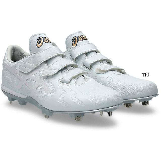 アシックス メンズ ゴールドステージアイプロ フォーススピード MG GOLDSTAGE I-PRO FORCESPEED MG 野球シューズ 金具スパイク ベルトタイプ ホワイト 白 送料無料 asics 1121A075