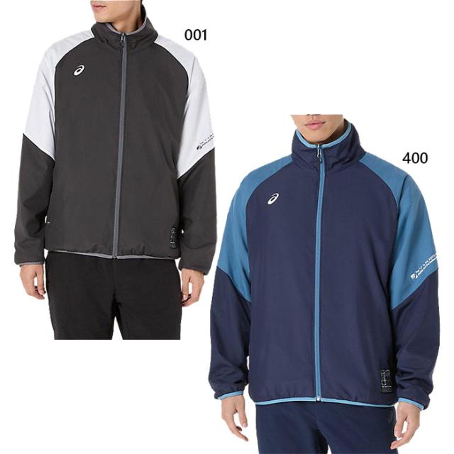 アシックス メンズ リラックスリバーシブルウーブンフリースジャケット カジュアルウェア トップス 撥水加工 保温 ブラック 黒 ネイビー 送料無料 asics 2031F171