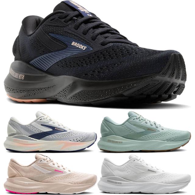 B幅 ブルックス レディース アドレナリンGTS24 AdrenalineGTS24 ランニングシューズ ジョギング マラソン ホワイト 白 ブラック 黒 グレー 灰色 送料無料 BROOKS BRW4262