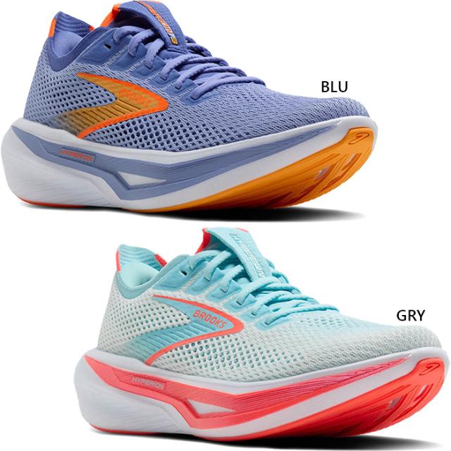 B幅 レギュラー幅 ブルックス レディース ハイペリオン3 Hyperion 3 ランニングシューズ ジョギング マラソン グレー ブルー 青 灰色 送料無料 BROOKS BRW4532