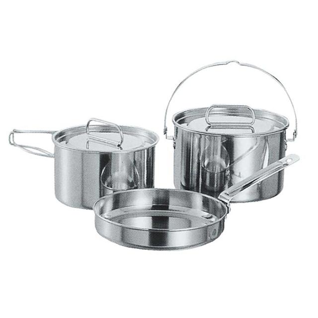 キャプテンスタッグ メンズ レディース ラグナ ステンレスクッカーMセット バーベキュー BBQ キャンプ 料理 アウトドア用品 送料無料 CAPTAIN STAG M-5530