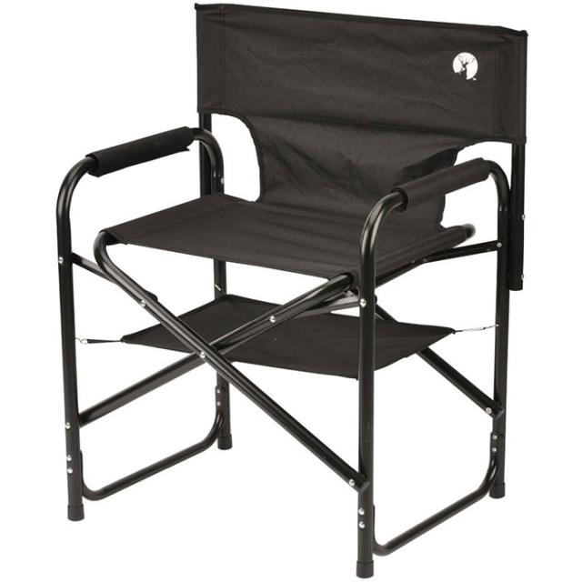キャプテンスタッグ メンズ レディース 棚モック付きアルミディレクターチェア アウトドア用品 椅子 ブラック 黒 送料無料 CAPTAIN STAG UC1880