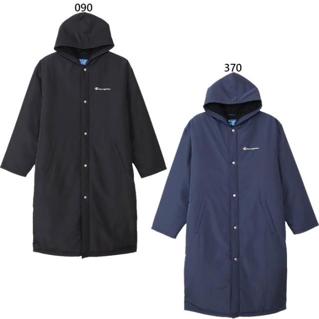 チャンピオン メンズ 中綿 ベンチコート 上着 アウター トップス カジュアルウェア 長袖 ロング丈 ロングコート ブラック 黒 ネイビー 送料無料 Champion C3-YS610