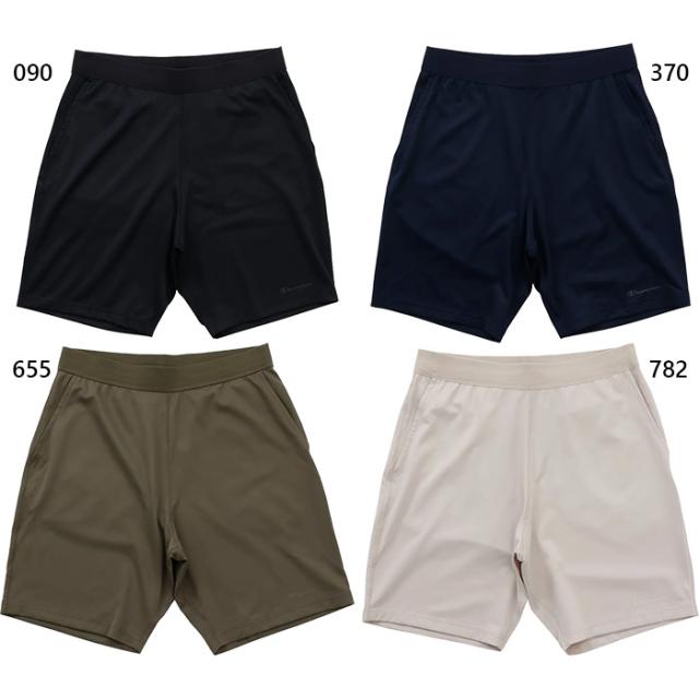 チャンピオン メンズ リカバリーウェア ショーツ フィットネス トレーニング ウェア ランニング ジム ボトムス ブラック 黒 ネイビー カーキ 送料無料 Champion C3CS590