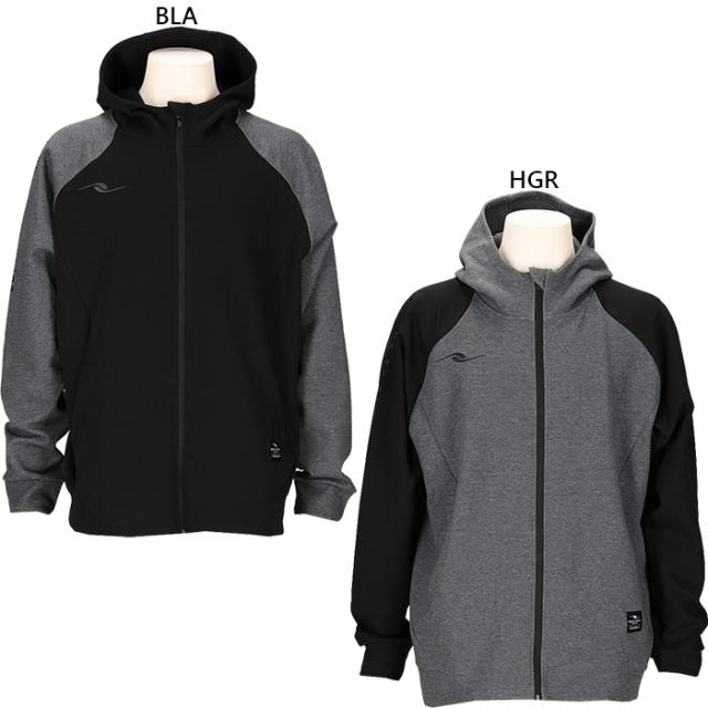 ダウポンチ メンズ レディース テックスウェットパーカー サッカーウェア フットサルウェア トップス パーカー 長袖 ジップアップ ブラック 黒 グレー 灰色 送料無料 DALPONTE DPZ0420