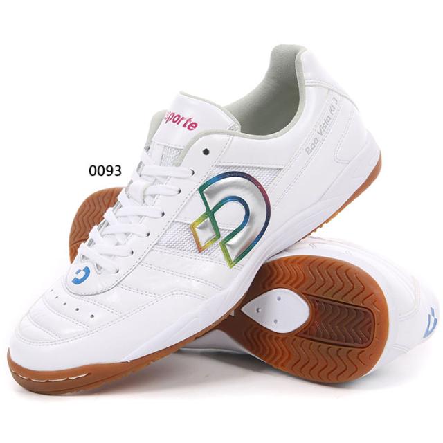 デスポルチ メンズ レディース ボアビスタ KI3 Boa Vista KI3 フットサルシューズ ホワイト 白 送料無料 desporte DS-2133