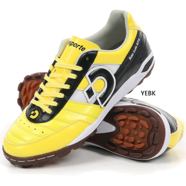 デスポルチ メンズ レディース サンルイス KT4 Sao Luis KT4 フットサルシューズ サッカートレーニングシューズ ターフ 人工芝 イエロー 黄色 送料無料 desporte DS-2245