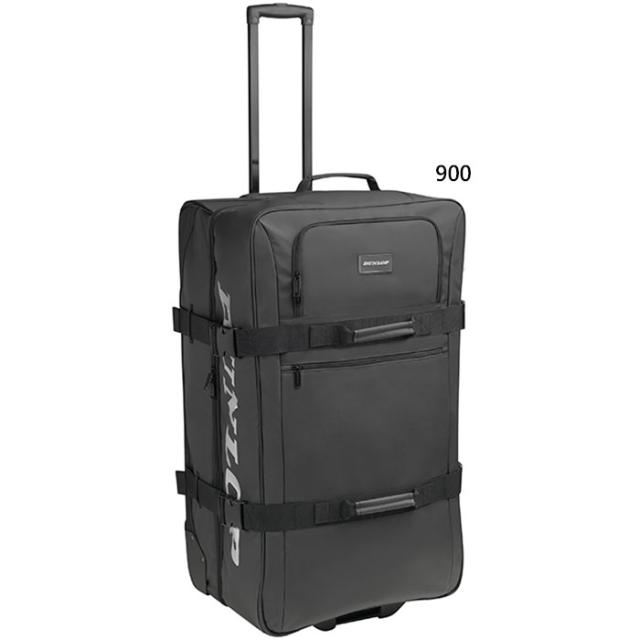 95L ダンロップ メンズ レディース キャスターバッグ ラケット収納可 テニスバッグ 鞄 キャリーバッグ ブラック 黒 送料無料 DUNLOP DTC2110