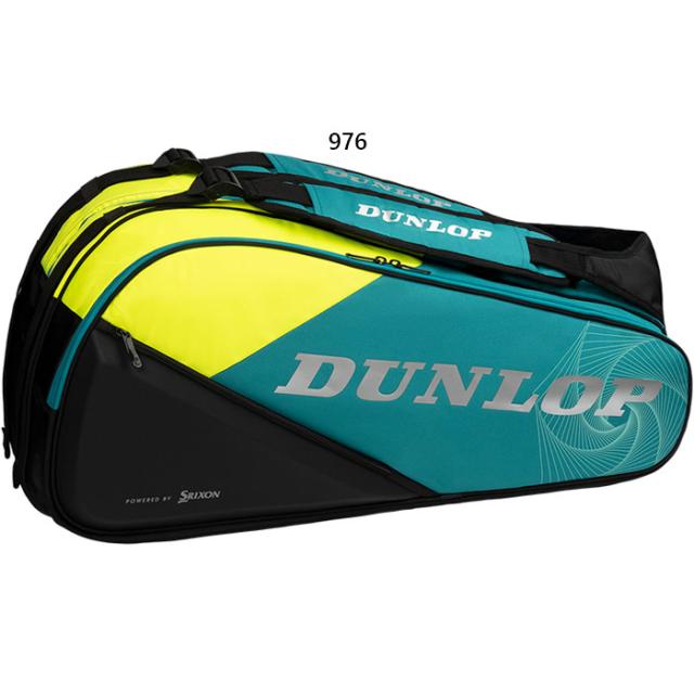 ダンロップ メンズ レディース ラケットバッグ テニスラケット8本収納可 バッグ 鞄 テニス ブラック 黒 送料無料 DUNLOP DTC2581