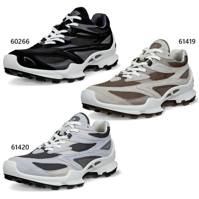 エコー メンズ レザースニーカー バイオム シートレイル レトロ biom c-trail retro スニーカー シューズ 紐靴 ローカット カジュアル ブラック 黒 グレー ブラウン 茶色 灰色 送料無料 ecco 803474