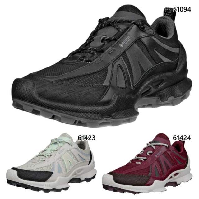 エコー レディース バイオム トレイル biom c-trail スニーカー シューズ 紐靴 ローカット カジュアル アウトドア ブラック 黒 レッド 赤 送料無料 ecco 803463