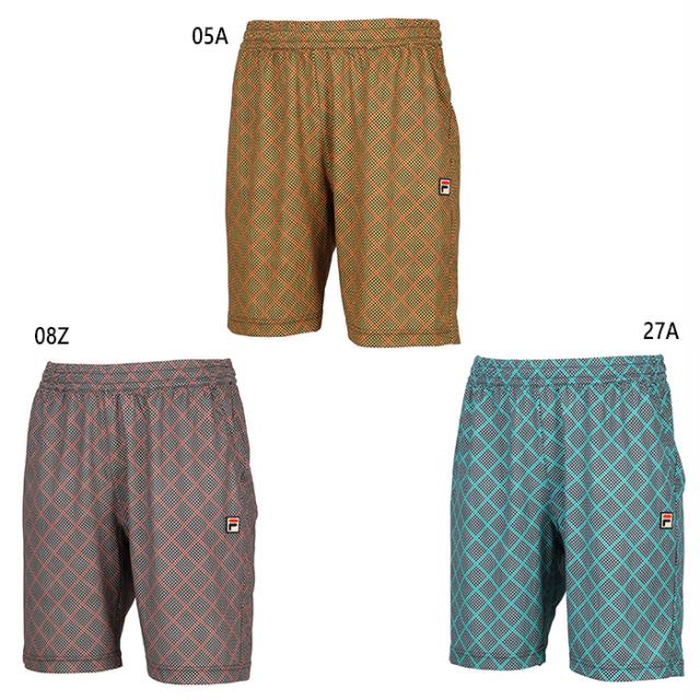 フィラ メンズ ハーフパンツ テニス バドミントンウェア ボトムス ブラック 黒 イエロー 黄色 送料無料 FILA EM0261