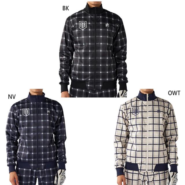 フィラ ゴルフ メンズ 透湿撥水ボンディングブルゾン ゴルフウェア トップス 長袖 ホワイト 白 ブラック 黒 ネイビー 送料無料 FILA GOLF 785208