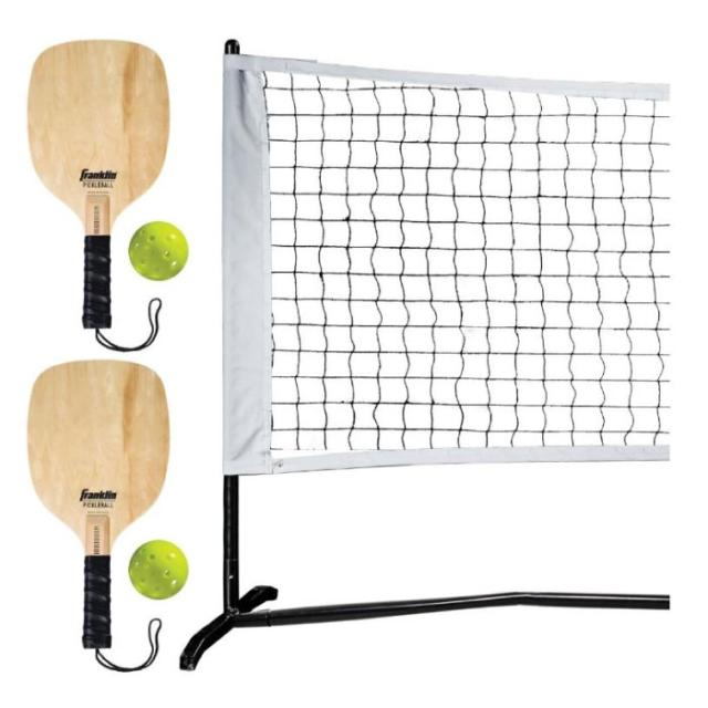 フランクリン メンズ レディース 二人用 ピックルボール ミニコートセット パドル2本 ボール2個 セット 初心者 スターターセット 送料無料 Franklin 52859