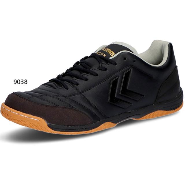 3E幅相当 ヒュンメル メンズ レディース アピカーレ5 SL ワイド WIDE PG フットサルシューズ ローカット ブラック 黒 送料無料 hummel HAS5129