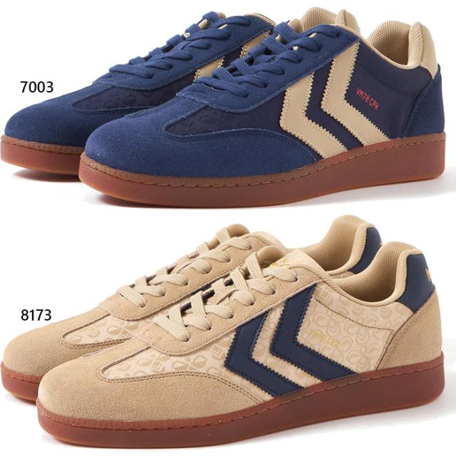 ヒュンメル メンズ レディース VM78 CPH JQ スニーカー シューズ 紐靴 ローカット カジュアル ネイビー 送料無料 hummel HM227919