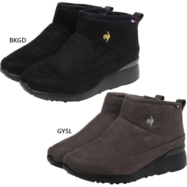 ルコックスポルティフ レディース LCS ムート カジュアルシューズ ウィンターブーツ 防水設計 ブラック 黒 グレー 灰色 送料無料 le coq sportif LU5FBT91LZ