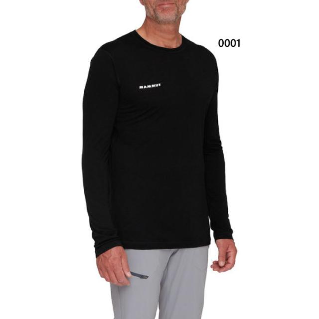 マムート メンズ ツリー ウール ファーストレイヤー ロングスリーブ アウトドアウェア トップス シャツ ロンT 長袖 ロゴ ブラック 黒 送料無料 Mammut 1016-01690
