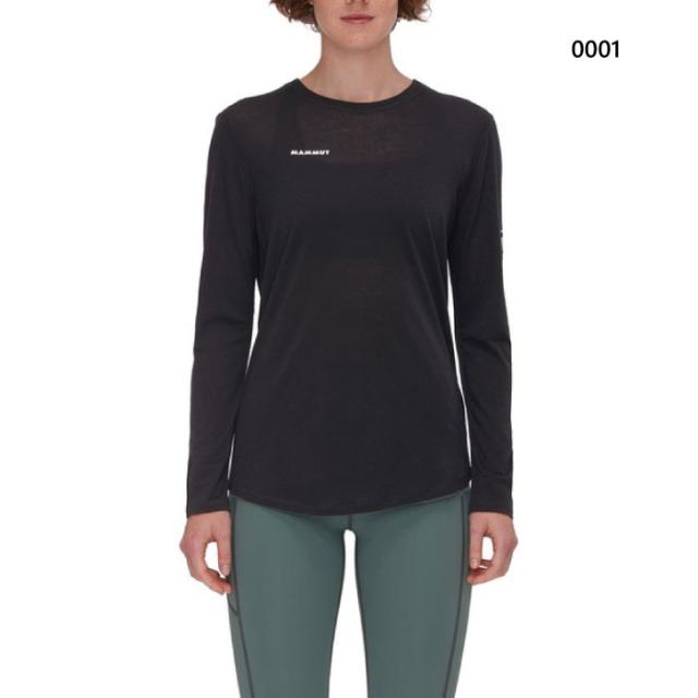 マムート レディース ツリー ウール ファーストレイヤー ロングスリーブ アウトドアウェア トップス シャツ ロンT 長袖 ロゴ ブラック 黒 送料無料 Mammut 1016-01700