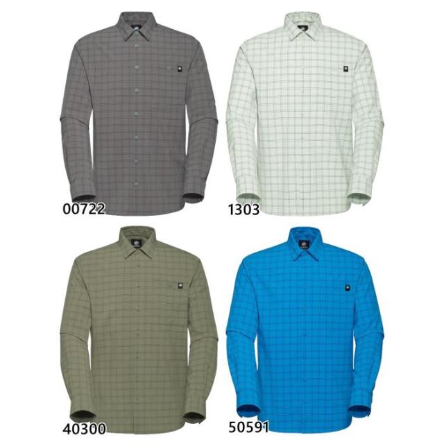 マムート メンズ レンニ ロングスリーブ シャツ アジアンフィット アウトドアウェア トップス 軽量 速乾 防臭 ブラック 黒 ブラウン 茶色 送料無料 Mammut 1015-01650