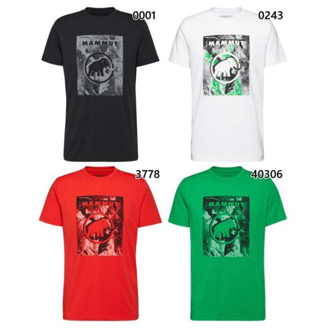 マムート メンズ トロバット Tシャツ アジアンフィット マムート Trovat T-Shirt AF Men Mammut 半袖Tシャツ トップス アウトドアウェア カジュアル ホワイト 白 ブラック 黒 レッド 赤 グリーン 緑 送料無料 Mammut 1017-06450