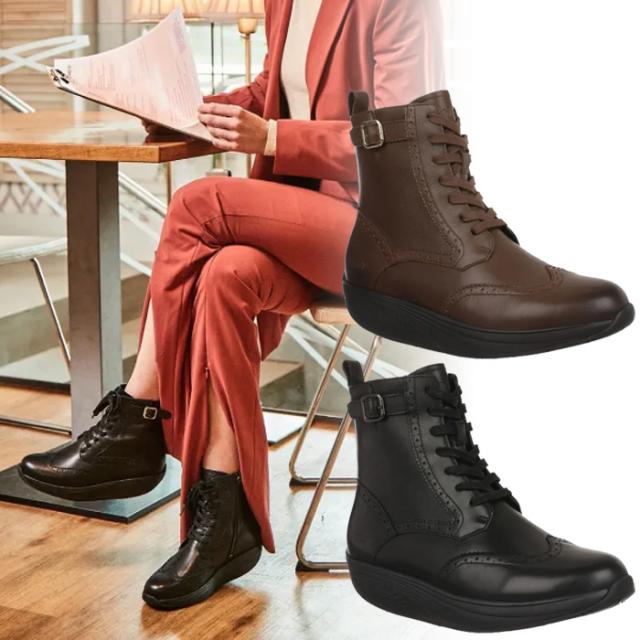 エムビーティー レディース ウィンカ ブーツ WINKA BOOT W カジュアルシューズ ミドル丈 レザー レースアップブーツ ブラック 黒 ブラウン 茶色 送料無料 MBT 70331803F 70331823F