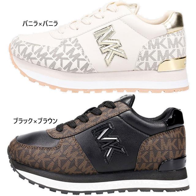 マイケル コース レディース ジュニア ビリー マイアーズ Billie Myers スニーカー シューズ 紐靴 ローカット ブラック 黒 送料無料 MICHAEL KORS MK101087 MK101088
