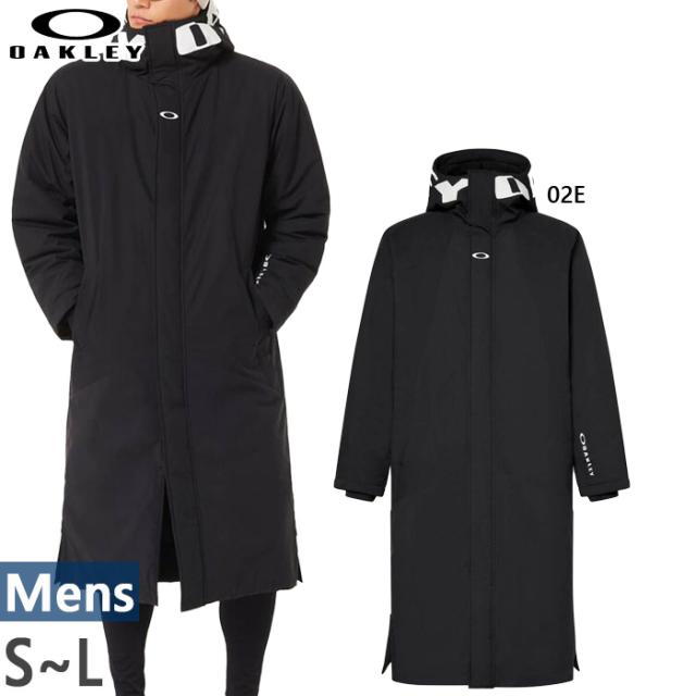 オークリー メンズ エンハンス ロング コート ENHANCE LONG COAT 15.7 ベンチコート 上着 アウター トップス 中綿 保温 防寒 ブラック 黒 送料無料 OAKLEY FOA408214
