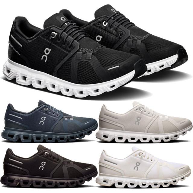 オン レディース クラウド6 Cloud6 ランニングシューズ ジョギング マラソン スニーカー シューズ ゴム紐 ホワイト 白 ブラック 黒 ネイビー 送料無料 ON