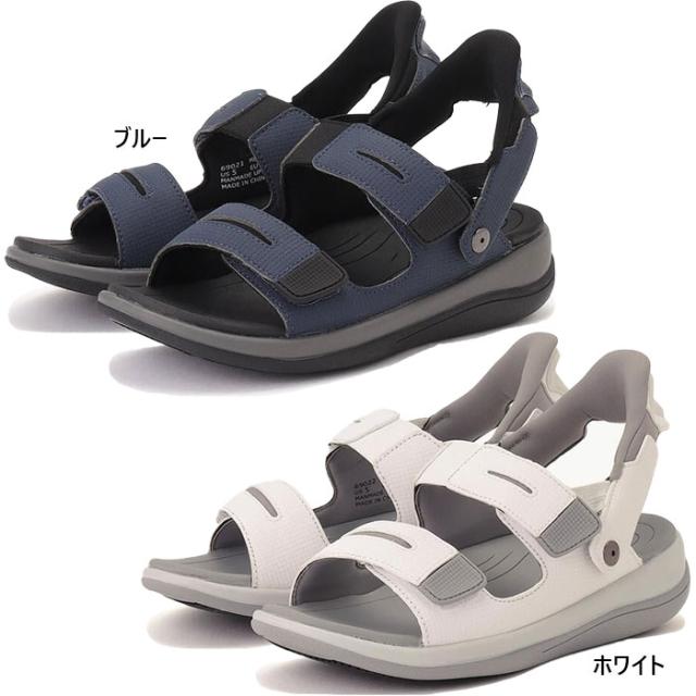 ミディアム幅 2E相当 オーソフィート レディース カリプソ CALYPSO マイクロファイバー サンダル ハンズフリーシューズ ホワイト 白 ブルー 青 送料無料 orthofeet OF69021M OF69022M