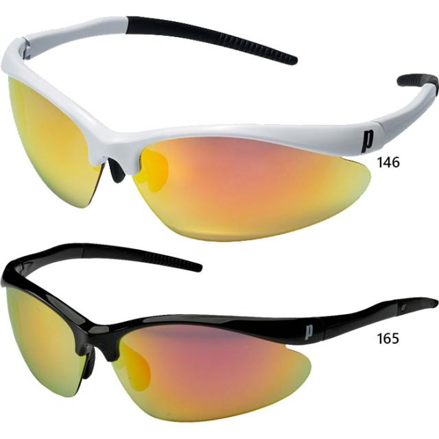 プリンス メンズ レディース プレミアハイコントラストクールミラー偏光サングラス テニス用品 UVカット スポーツサングラス ホワイト 白 ブラック 黒 送料無料 prince PSU630