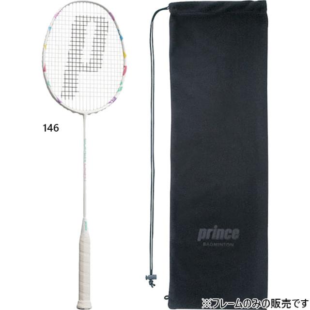 プリンス メンズ レディース スーパーライト4 SUPER LIGHT IV バドミントンラケット フレームのみ ホワイト 白 送料無料 prince 7BJ085