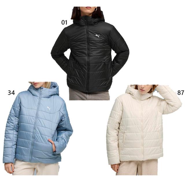 プーマ レディース ESS フーデッド パデッド JKT 上着 アウター ジャケット トップス カジュアル ブラック 黒 送料無料 PUMA 690931