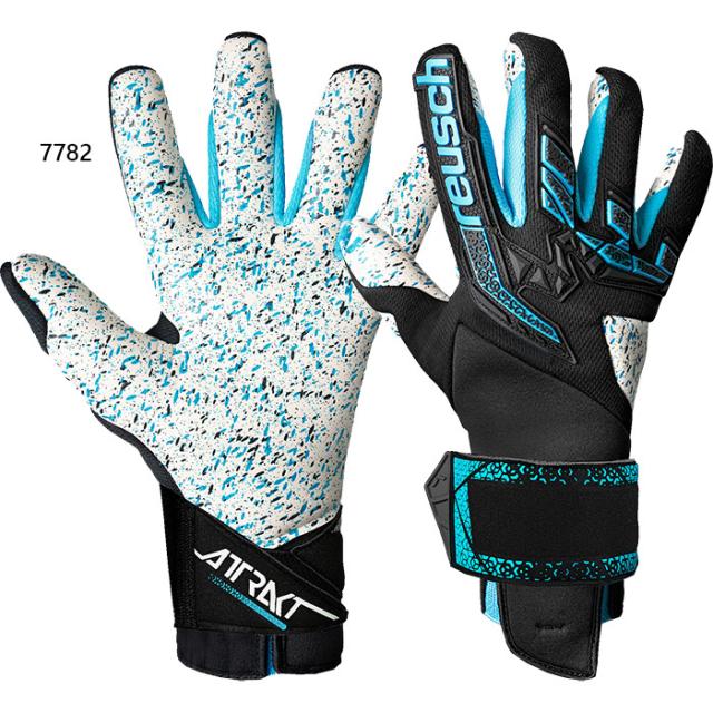 ロイシュ メンズ レディース アトラクト フリーゲル フュージョン サッカー ゴールキーパーグローブ GK手袋 ブラック 黒 送料無料 reusch 5560979