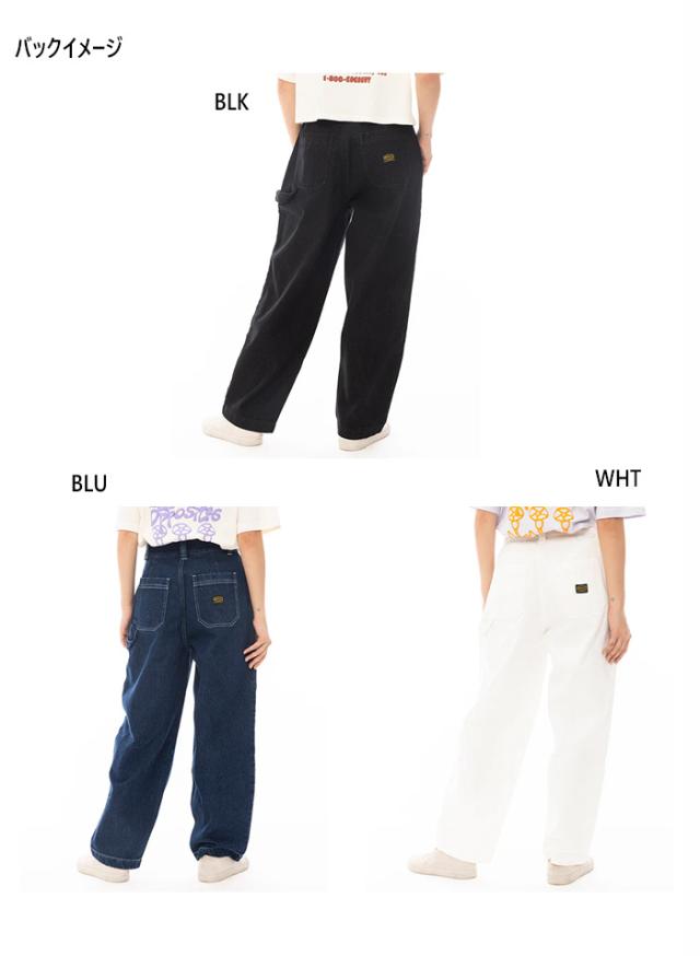 ルーカ レディース RECESSION DOUBLE KNEE PANTS ロングパンツ カジュアルウェア ズボン ボトムス ホワイト 白 ブラック 黒 ブルー 青 送料無料 RVCA VA BE043710 ルーカ レディース RECESSION DOUBLE KNEE PANTS ロングパンツ