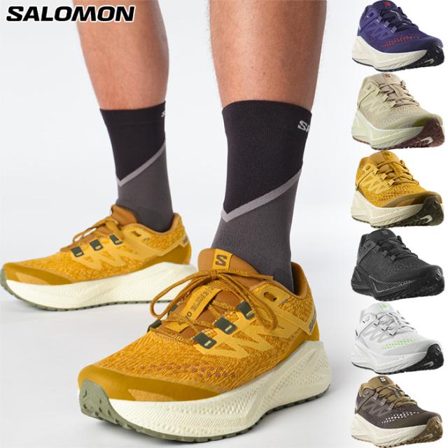 サロモン メンズ エアロ ブレイズ3 AERO GLIDE 3 GRVL ランニングシューズ ジョギング マラソン ブラック 黒 送料無料 Salomon L47869300 L47869800