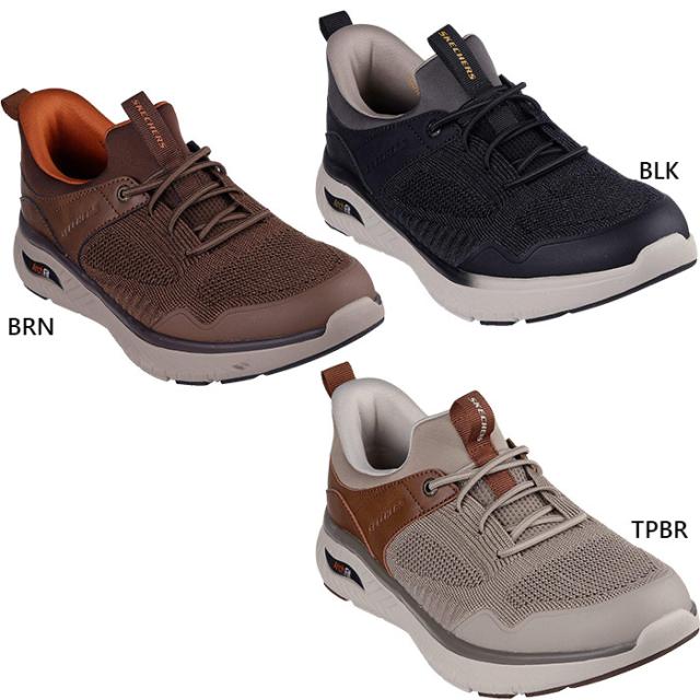 スケッチャーズ メンズ スリップインズ リラックスドフィット アーチ クロッサー エメリック ウォーキング スニーカー シューズ ハンズフリーシューズ ブラック 黒 ブラウン 茶色 送料無料 SKECHERS 205340