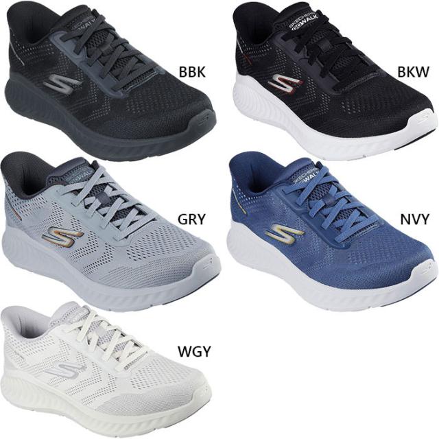 スケッチャーズ メンズ スリップインズ ゴーウォーク ナウ ペイトン ウォーキングシューズ 旅行 散歩 スニーカー シューズ 紐靴 ハンズフリーシューズ ホワイト 白 ブラック 黒 ネイビー 送料無料 SKECHERS 216375