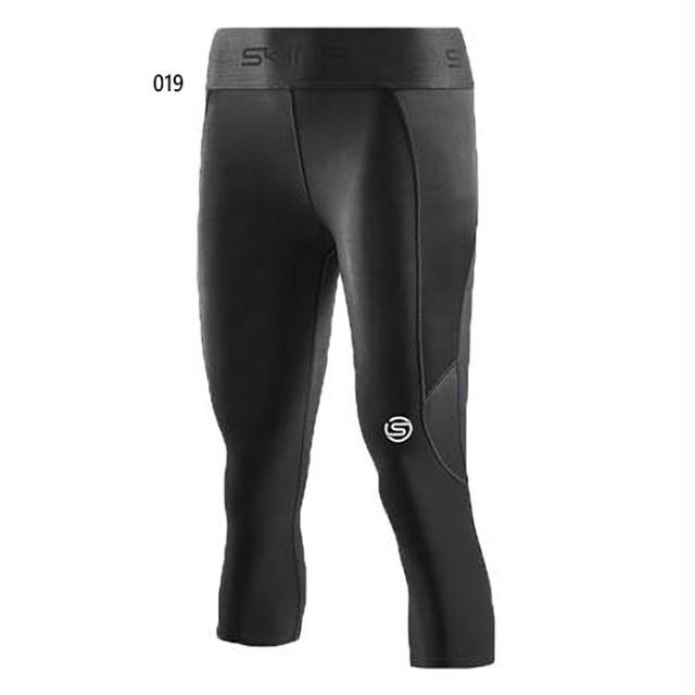 スキンズ レディース SERIES-3 サーマル 3/4 タイツ アンダーウェア スポーツインナー フィットネス トレーニングウェア ボトムス ブラック 黒 送料無料 skins 18271341
