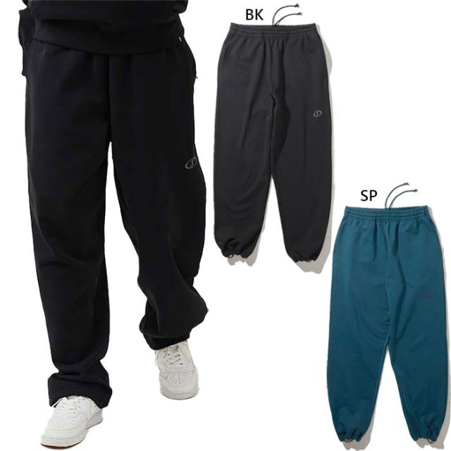 スポルディング メンズ レディース コートサイド ドローストリング ワイドパンツ ジップポケット バスケットボールウェア ボトムス ロングパンツ ブラック 黒 グリーン 緑 送料無料 SPALDING SMP24102