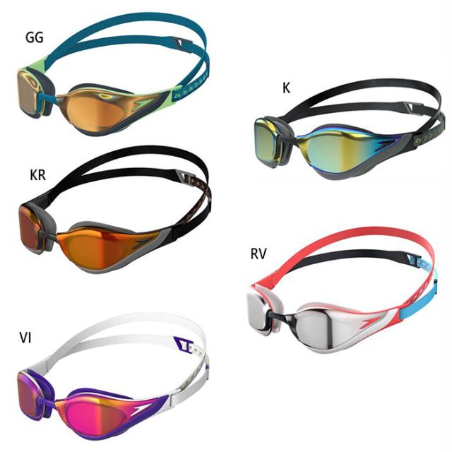 スピード メンズ レディース ファストスキンピュアフォーカスミラー 水泳ゴーグル スイミング ブラック 黒 レッド 赤 送料無料 speedo SE01951