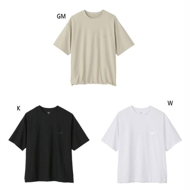 スピード メンズ ステイフィットラッシュコードティー 半袖Tシャツ トップス ストレッチ 水陸両用 ホワイト 白 ブラック 黒 グレー 灰色 送料無料 speedo SF72332