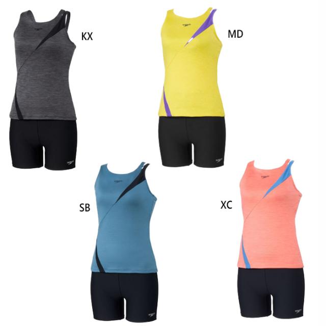 スピード レディース ディアゴナプロセパレーツ スイムウエア スイミング 水泳 フィットネス水着 ブラック 黒 グレー ブルー 青 イエロー 灰色 黄色 送料無料 speedo SFW22560