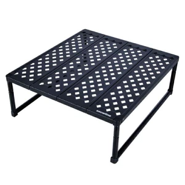 スター商事 メンズ レディース キューブグラウンドテーブル アウトドア用品 軽量 机 登山 ハイキング ソロキャンプ ブラック 黒 送料無料 13185