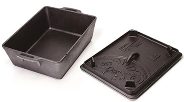 5.5L スター商事 メンズ レディース ローフパン k8 アウトドア用品 スキレット 箱型 パン ケーキ キャンプ バーベキュー 送料無料 12841