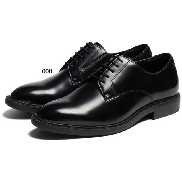 4E幅 テクシーリュクス メンズ ゆったり幅広 ラウンドトウ×上質感 プレーントゥ ビジネスシューズ 革靴 本革 ブラック 黒 送料無料 texcy luxe TU-7046